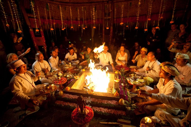Agni Hotra Fire Ceremony at The Five Elements - Bali Go Live