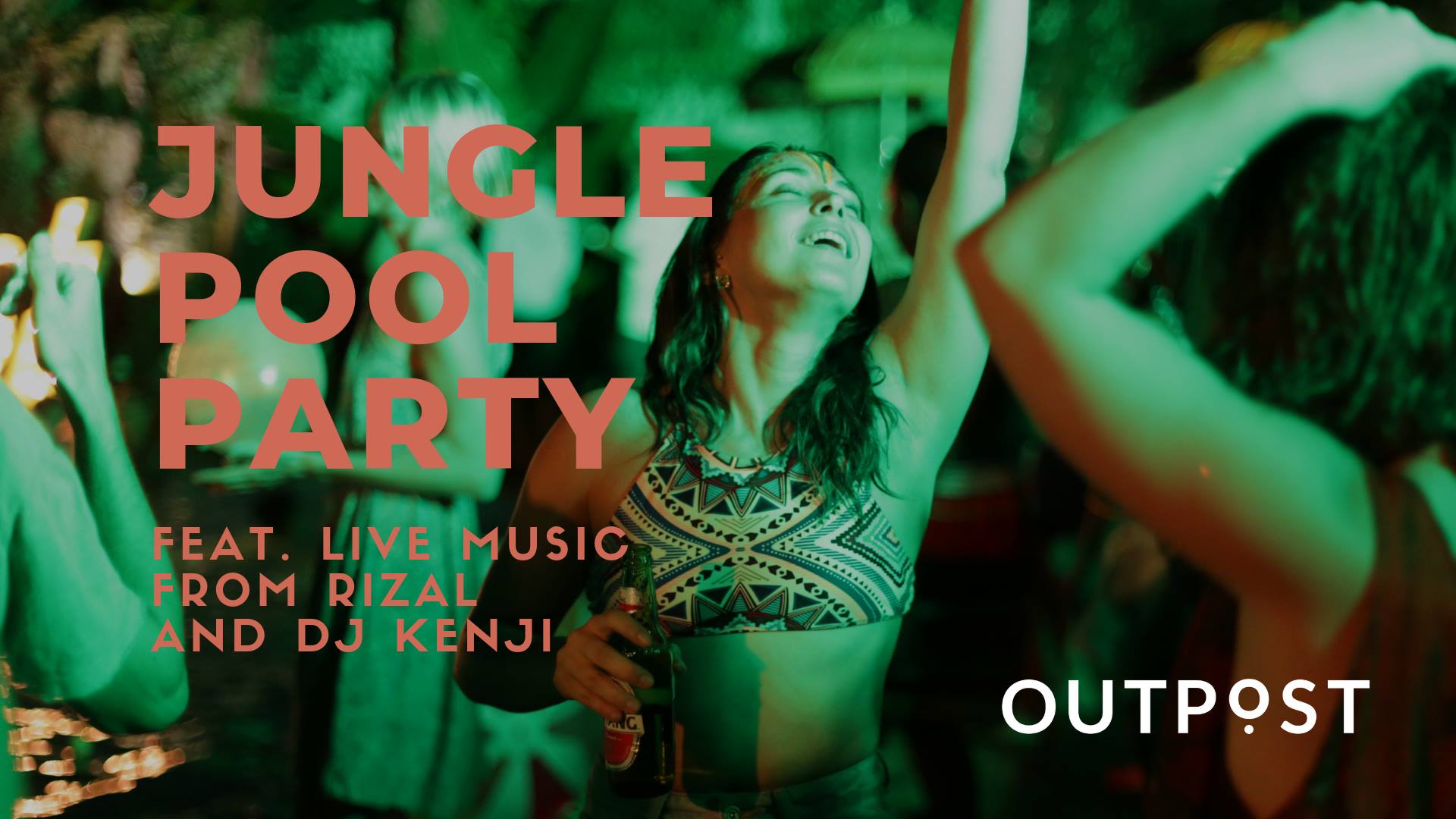 Jungle Pool Party – Outpost Turns Three! - Bali Go Live