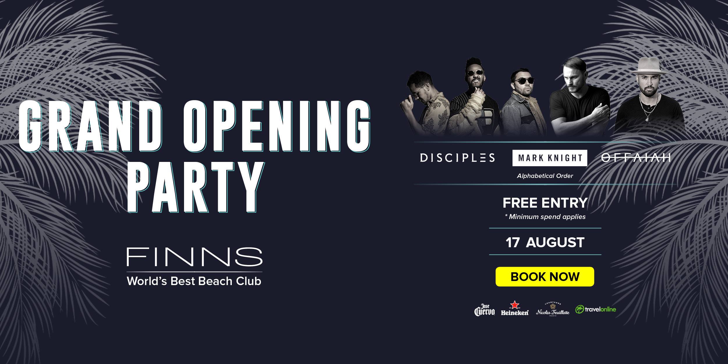 Finns Grand Opening Party - Bali Go Live